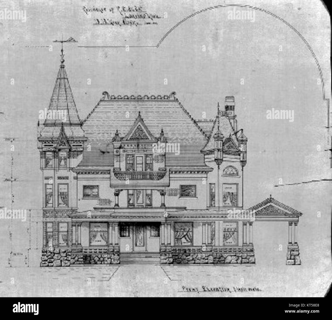 The Olds Mansion blueprint provides a detailed architectural plan for ...