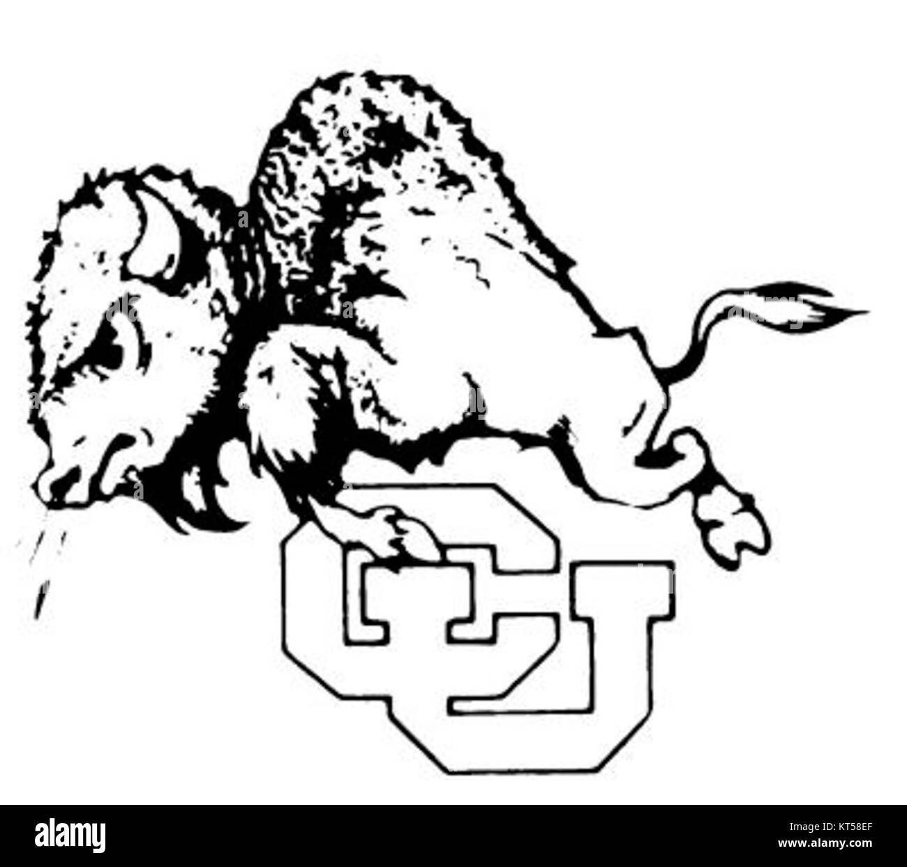 Old CU Buffaloes Logo 40s Stock Photo - Alamy