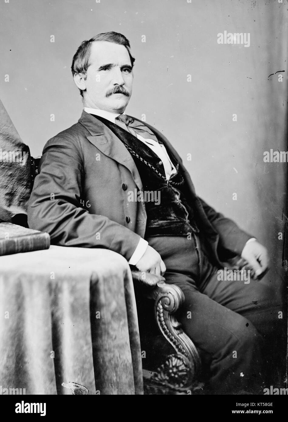 Oliver H. Dockery, depicted in a photograph by Brady-Handy, was an ...