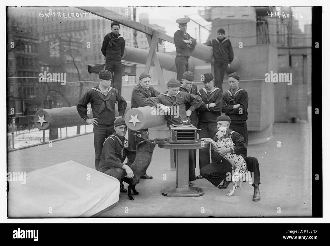 'On RECRUIT' refers to a photograph capturing a recruitment process. It ...