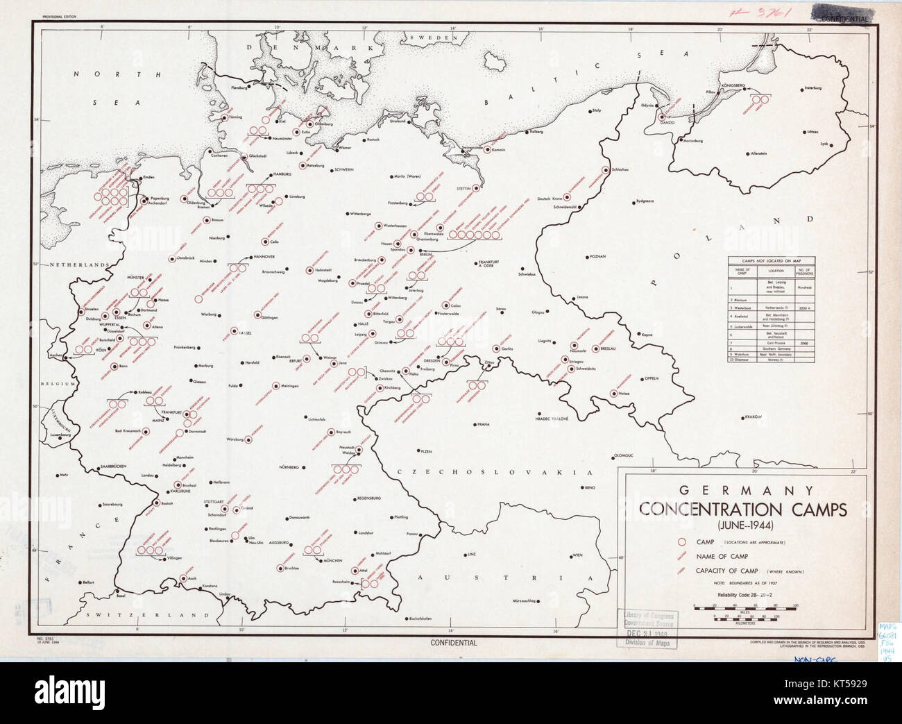 1944 oss map hi-res stock photography and images - Alamy