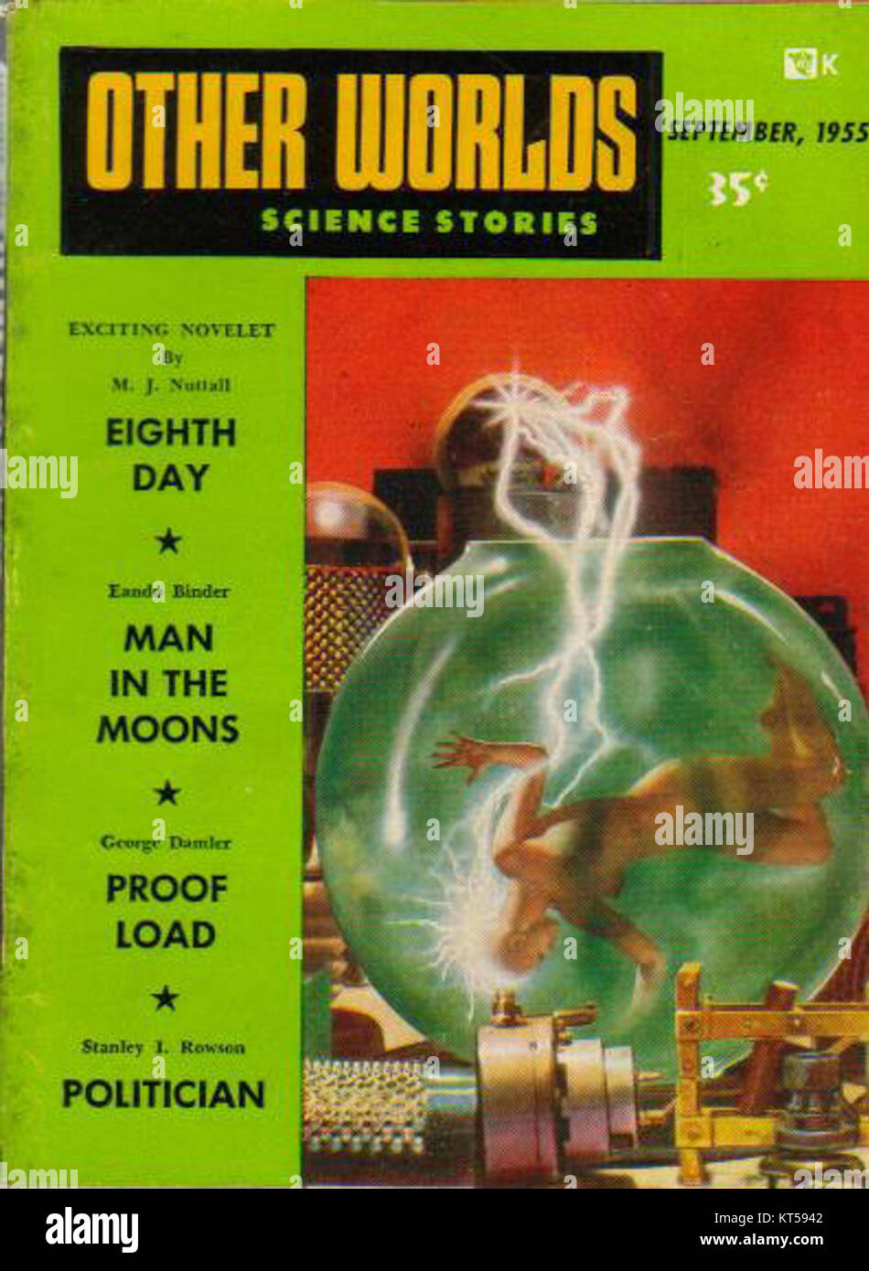 A 1955 science fiction story collection, 'Other Worlds,' offers a ...