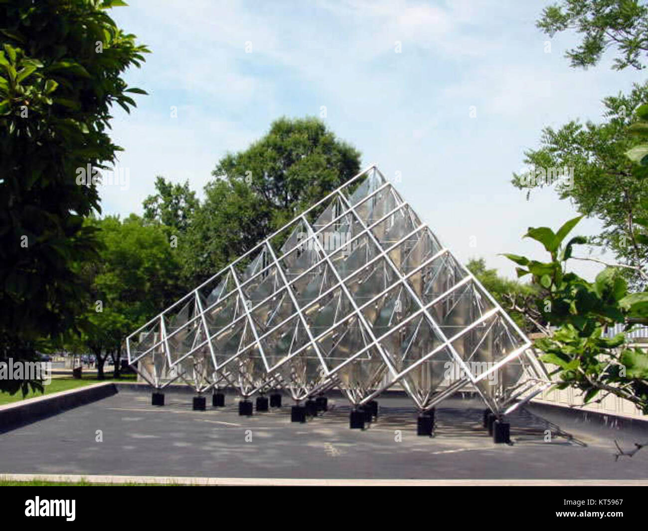 This image captures the exterior of a museum building, highlighting its ...
