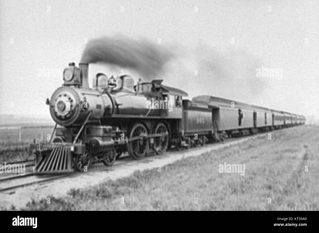 Pacific Express North Western Railway 1898 Stock Photo - Alamy