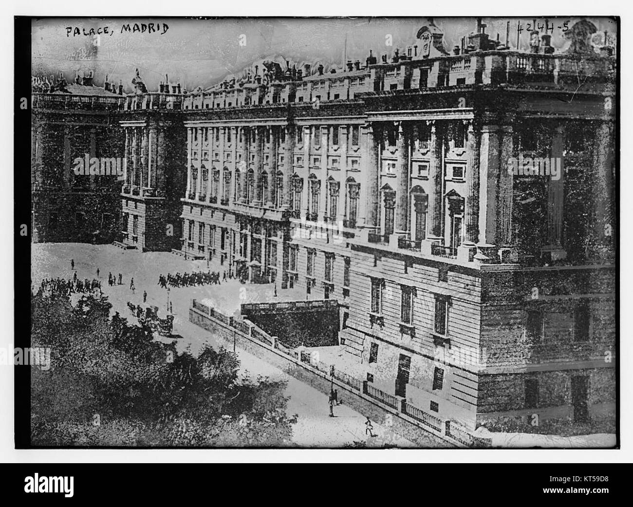 A photograph of a palace in Madrid, capturing its historical ...