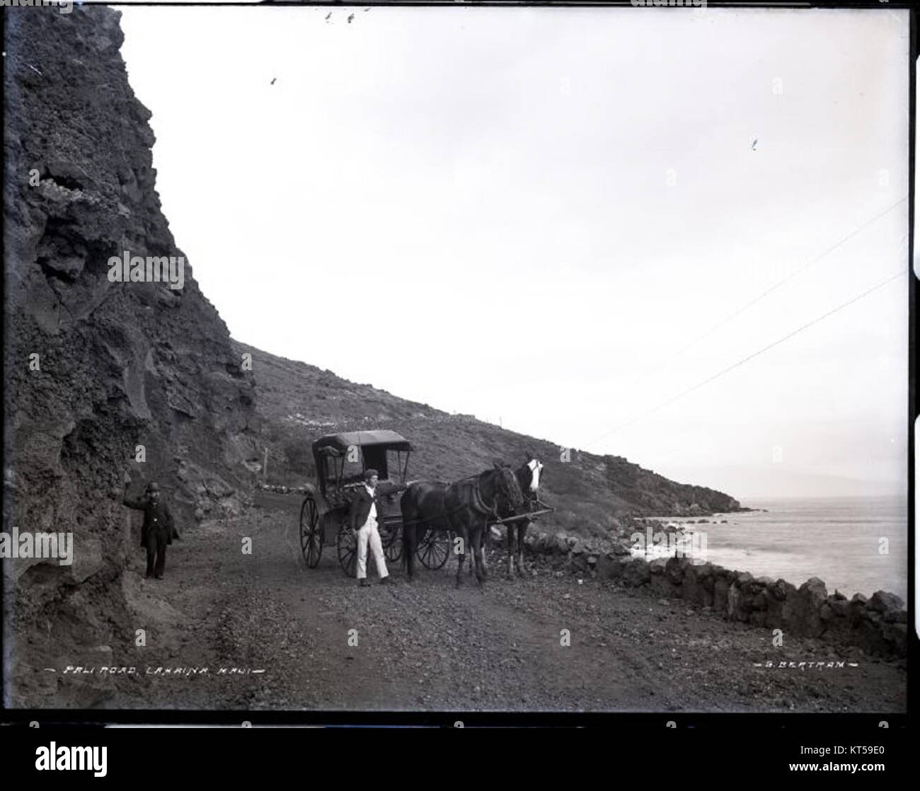 A photograph of Pali Road in Lahaina, Hawaii, captured by Brother ...