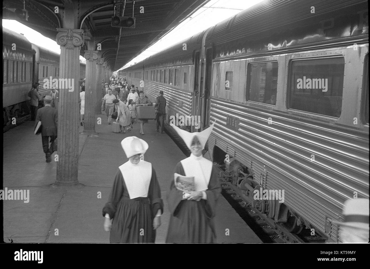 Traveling on trains Black and White Stock Photos & Images - Alamy