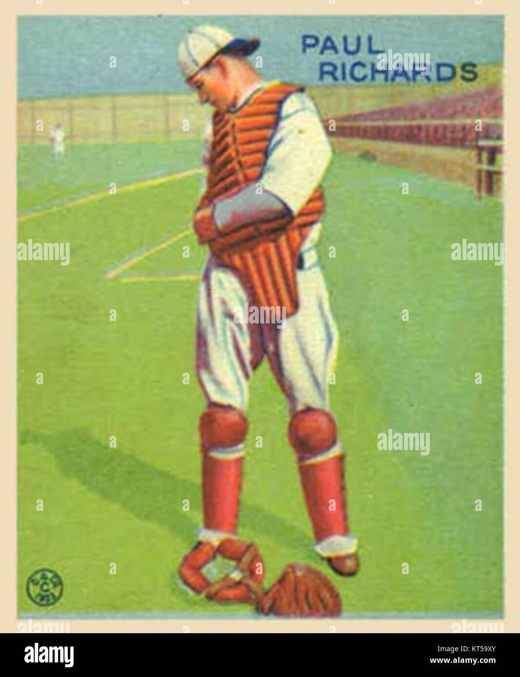 This refers to a 1933 Goudey baseball card featuring Paul Richards, a ...