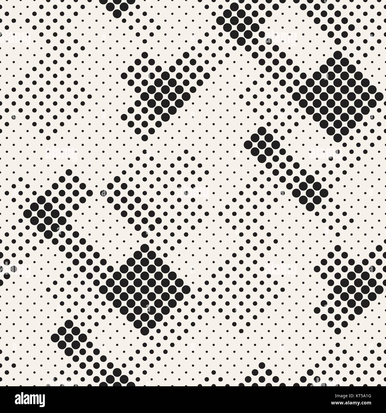 Modern Stylish Halftone Texture Endless Abstract Background With Random Size Circles Vector