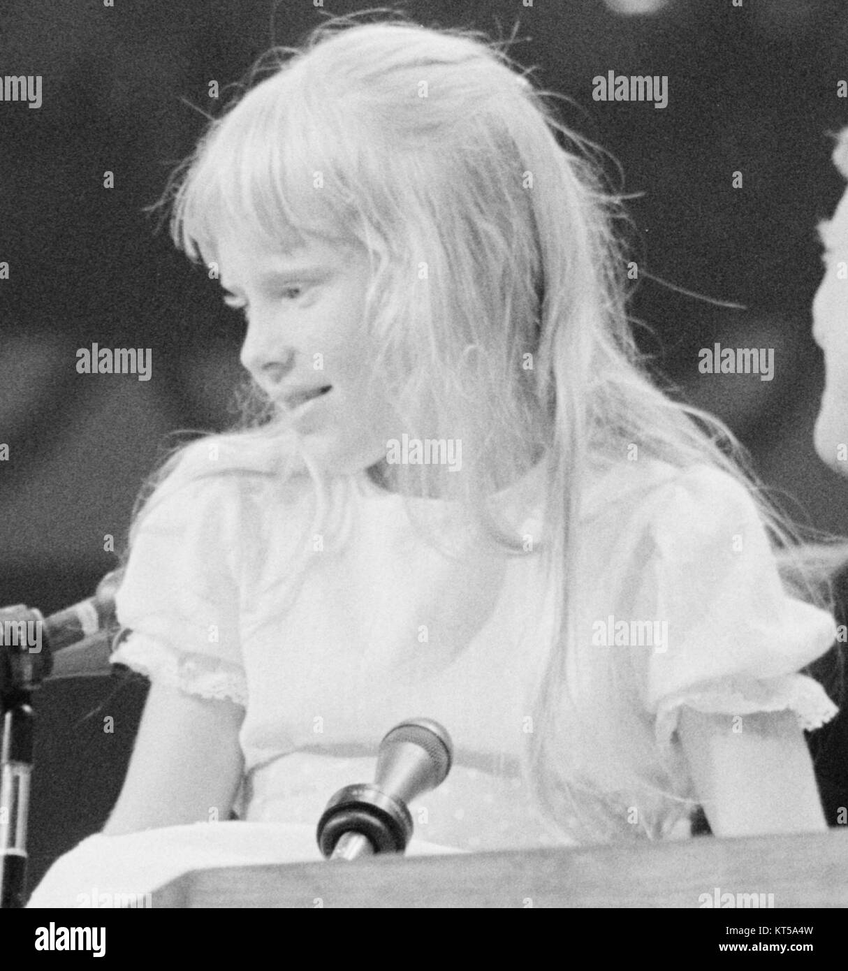 Amy Carter, daughter of U.S. President Jimmy Carter, attended the 1976 ...