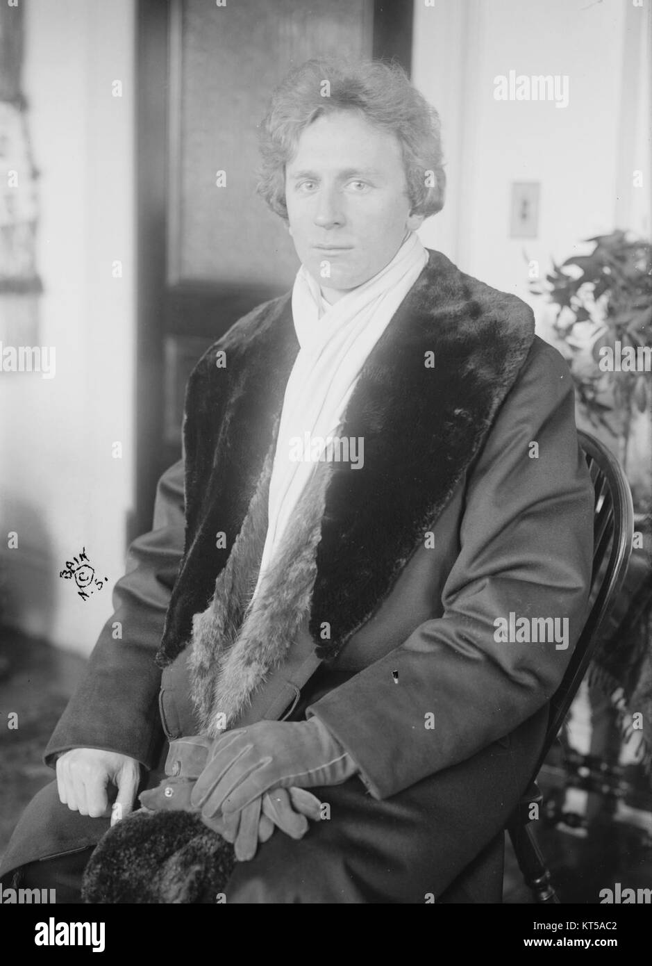 Percy Grainger in a coat (cropped Stock Photo - Alamy