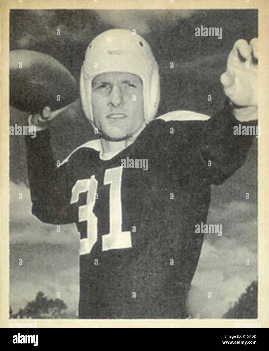 Perry Moss was a professional football player, and his card from the ...