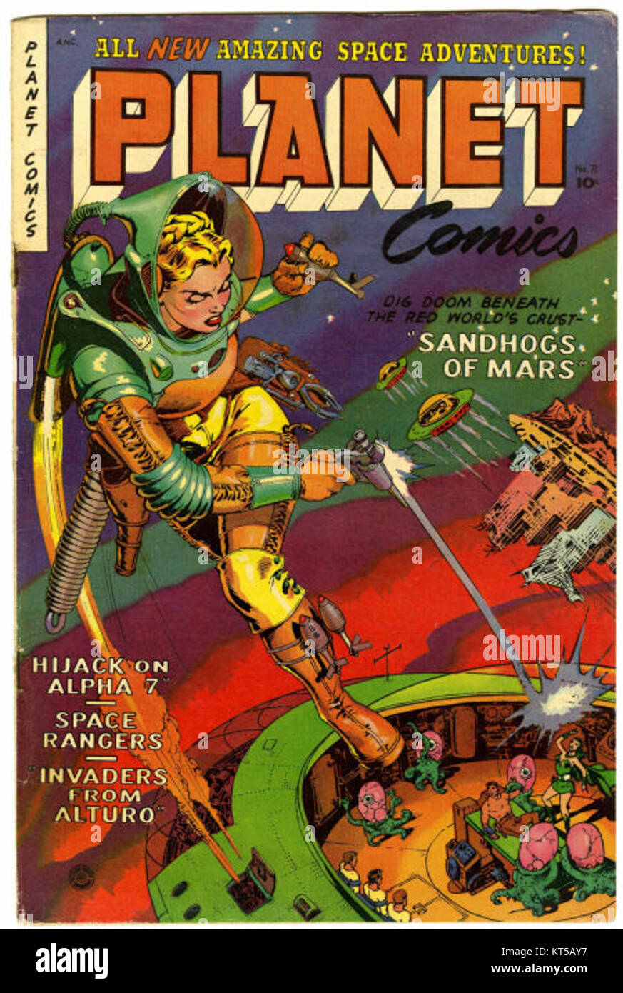 Planet Comics, a well-known comic book series, gained popularity for ...