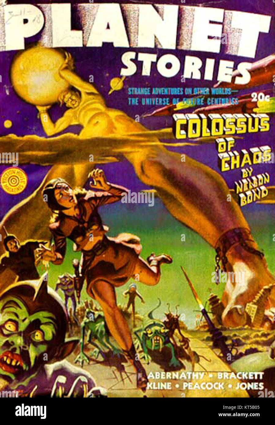 Planet Stories, a 1942 science fiction magazine, featured ...