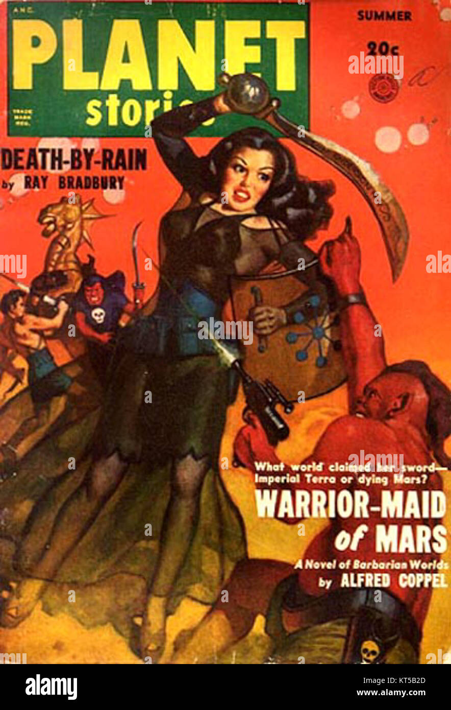 Planet stories 1950sum Stock Photo - Alamy