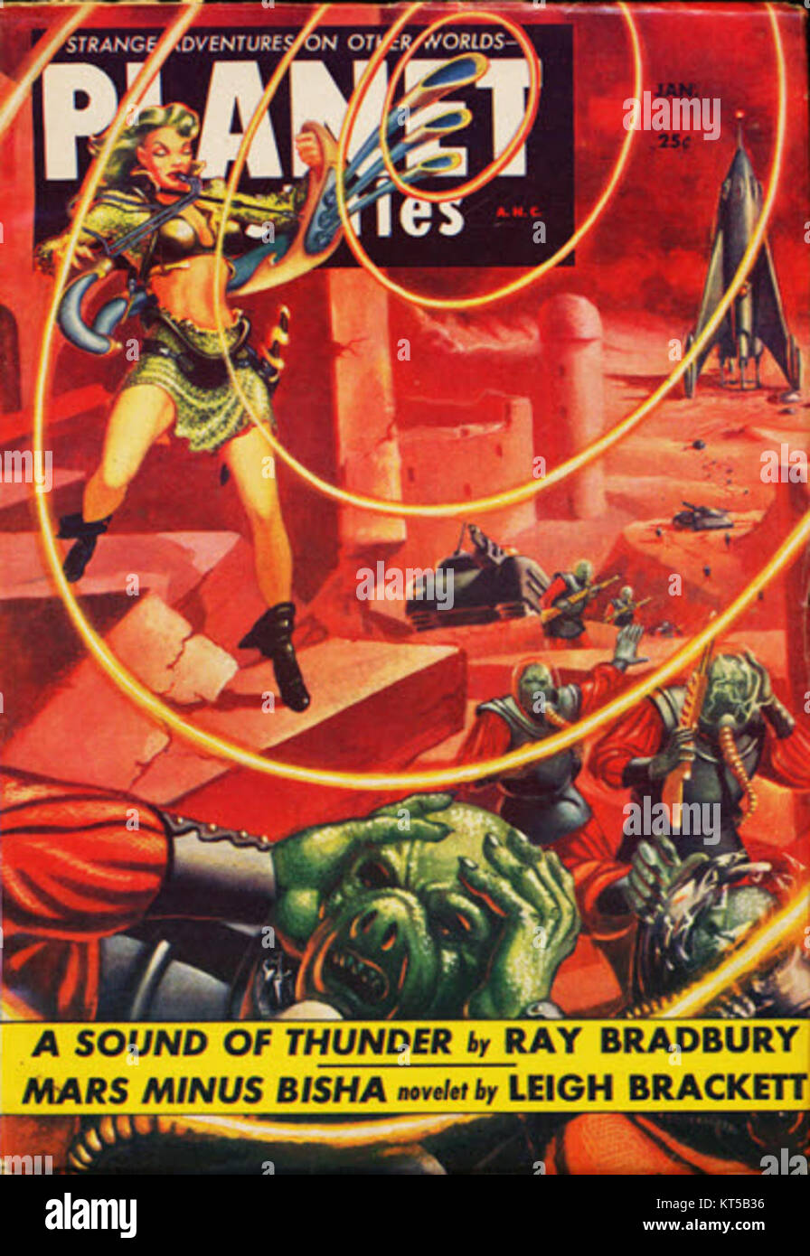 Planet Stories, a science fiction magazine from 1954, showcased various ...