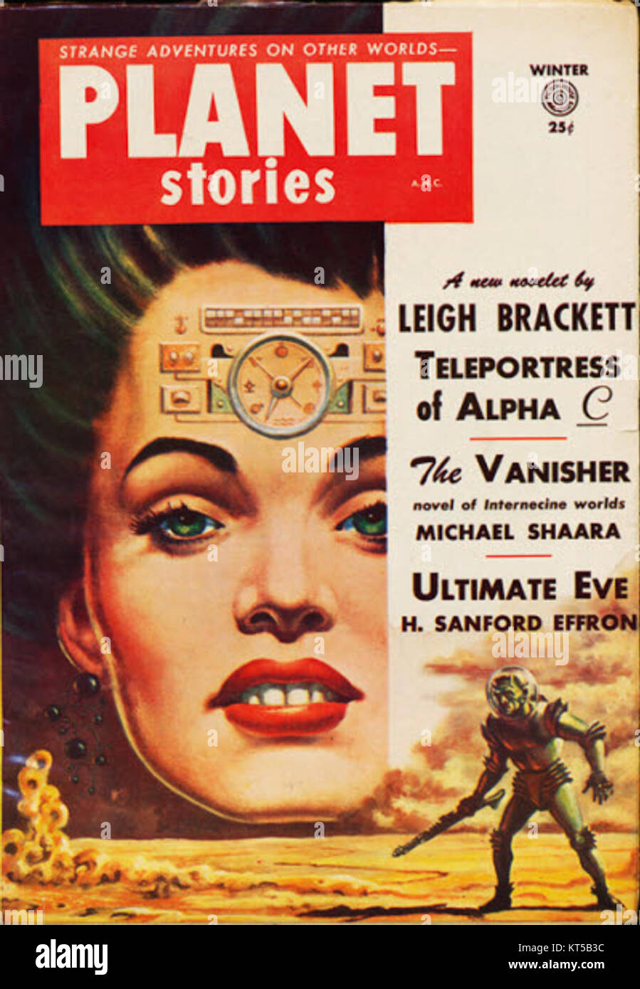Planet Stories, a science fiction magazine from 1954, features stories ...