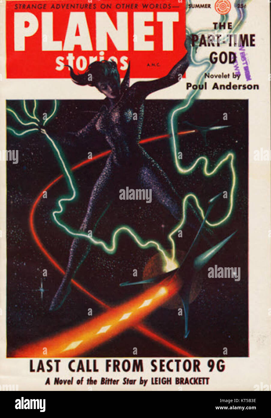 Planet Stories, a 1955 summer issue of the popular science fiction ...