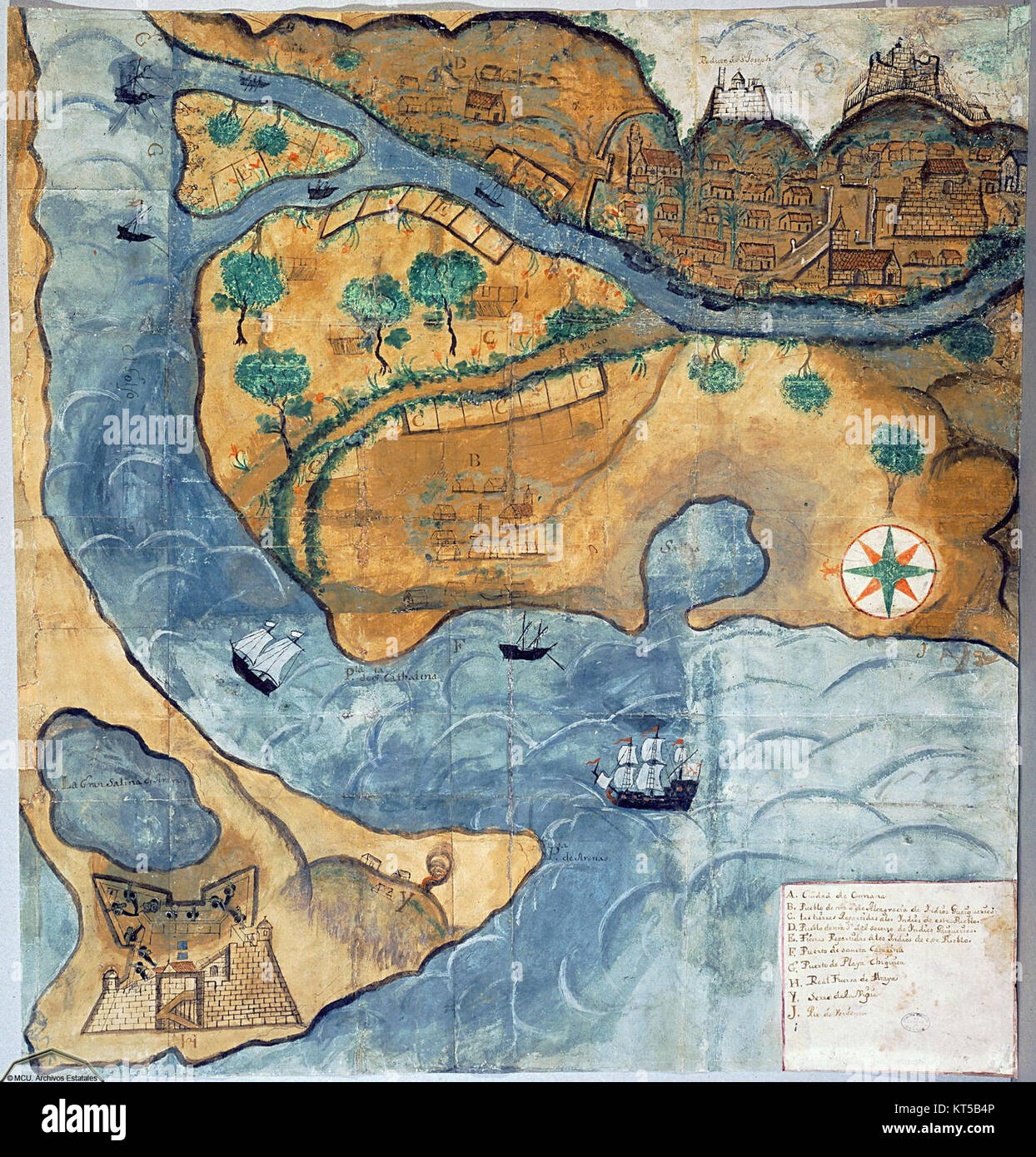 Spanish colonial town map hi-res stock photography and images - Alamy