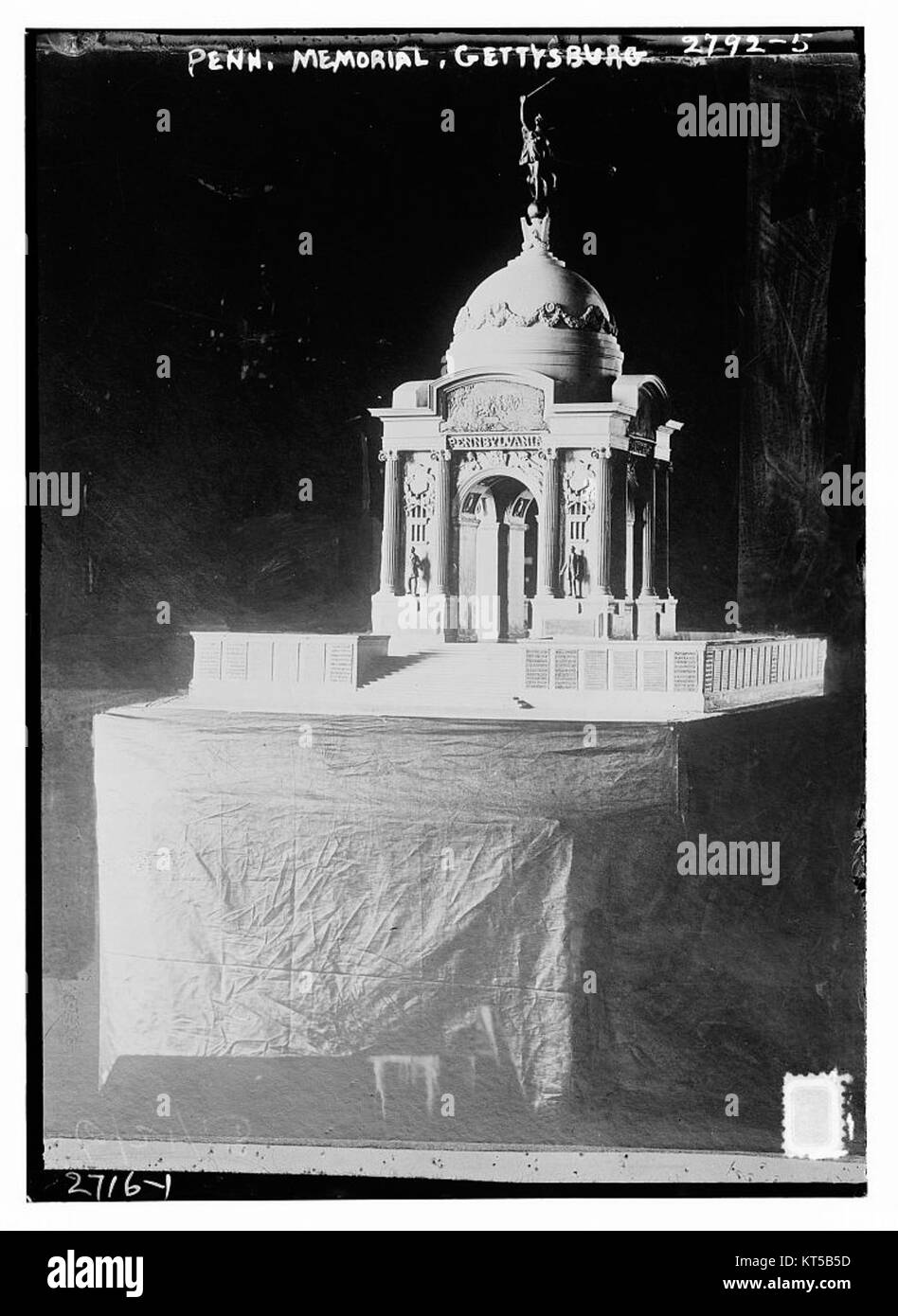 This plaster scale model, dating to around 1910, represents an ...