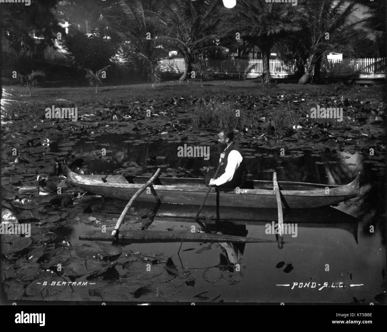 A photograph of Pond at Saint Louis College taken by Brother Bertram ...