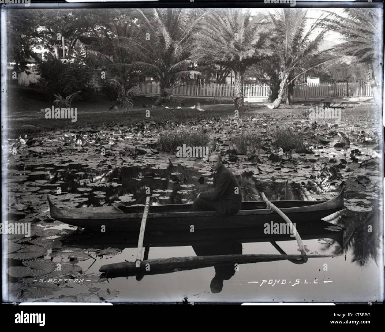 This photograph, taken by Brother Bertram, shows the Pond at Saint ...