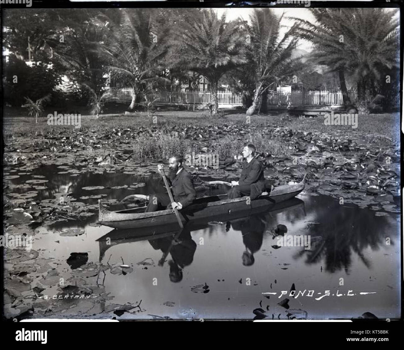A photograph of Pond Saint Louis College, captured by Brother Bertram ...