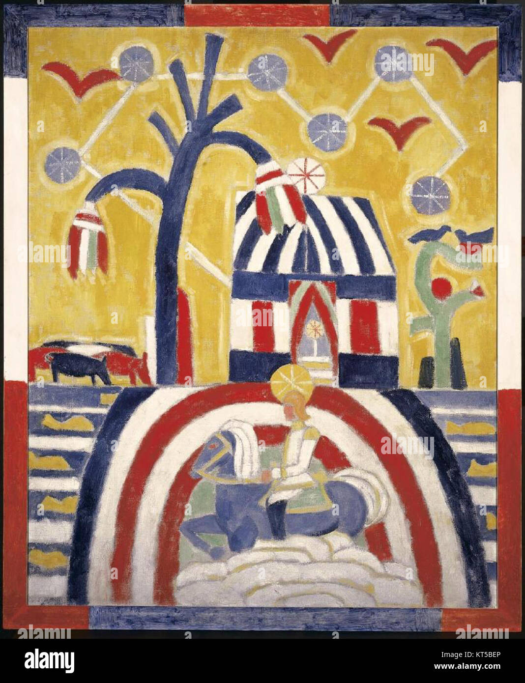 'Portrait Arrangement' is a 1914 painting by Marsden Hartley. The work ...