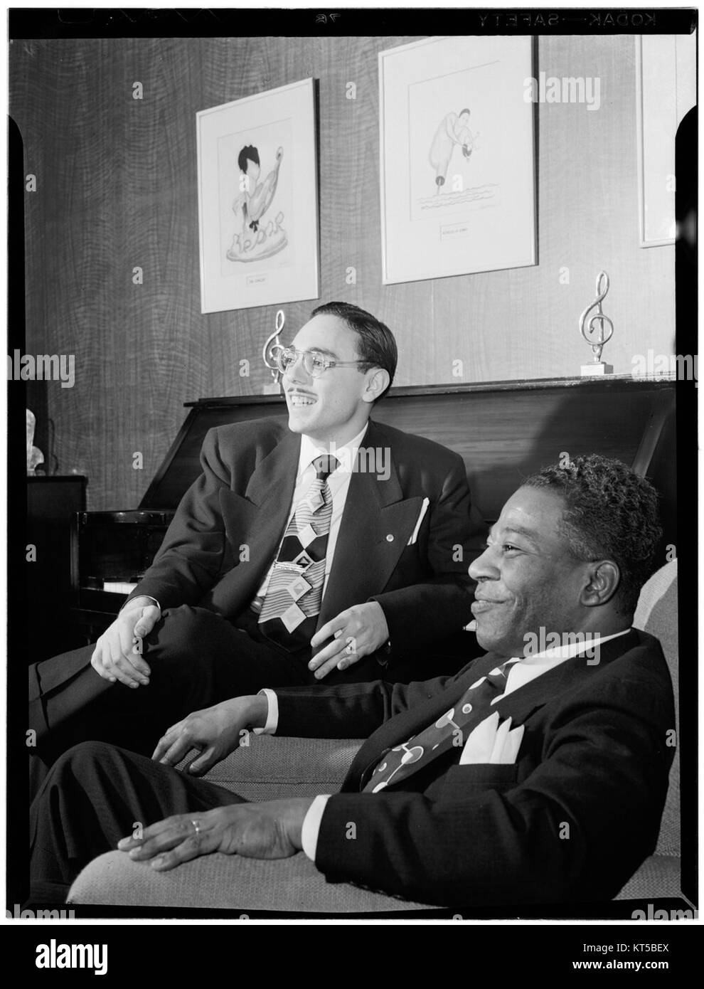 This portrait captures Bernie Benjamin and George Weiss in New York ...