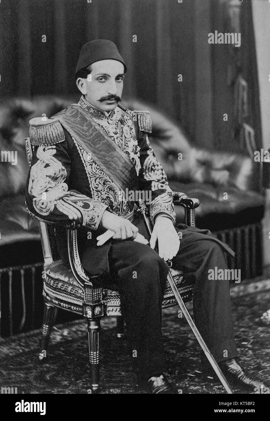 Portrait of Abdul Hamid II of the Ottoman Empire Stock Photo - Alamy