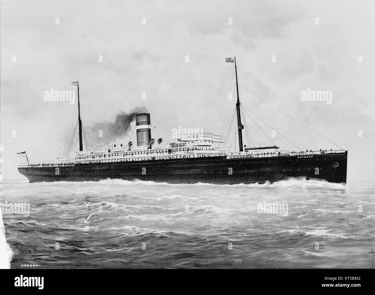 The Potsdam was a steamship launched in the early 20th century. This ...
