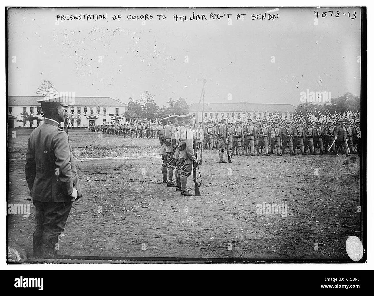 The image captures the formal presentation of colors to the 4th ...