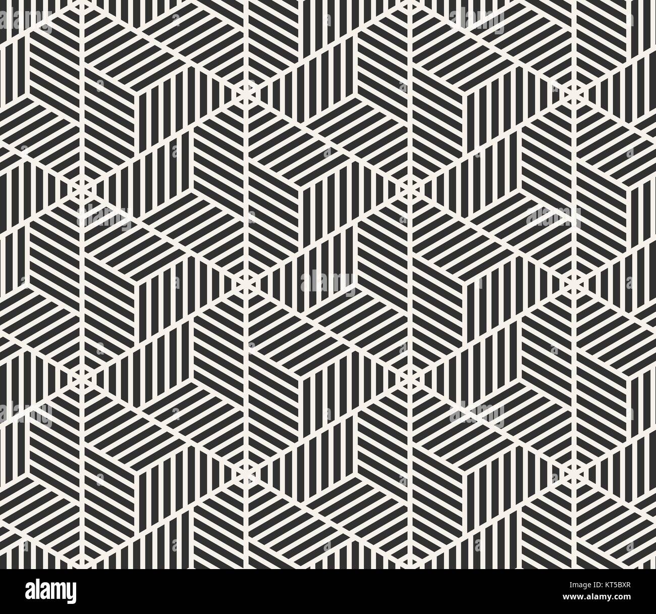 Vector Seamless Lines Pattern Modern Stylish Triangle Shapes Texture Repeating Geometric Tiles