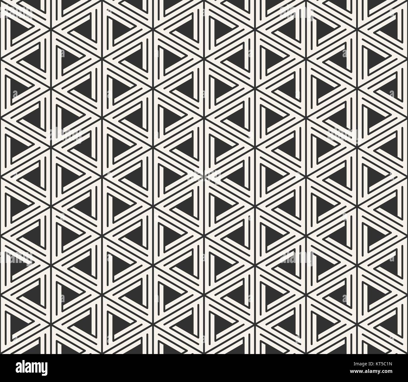 Vector Seamless Lines Pattern Modern Stylish Triangle Shapes Texture Repeating Geometric Tiles