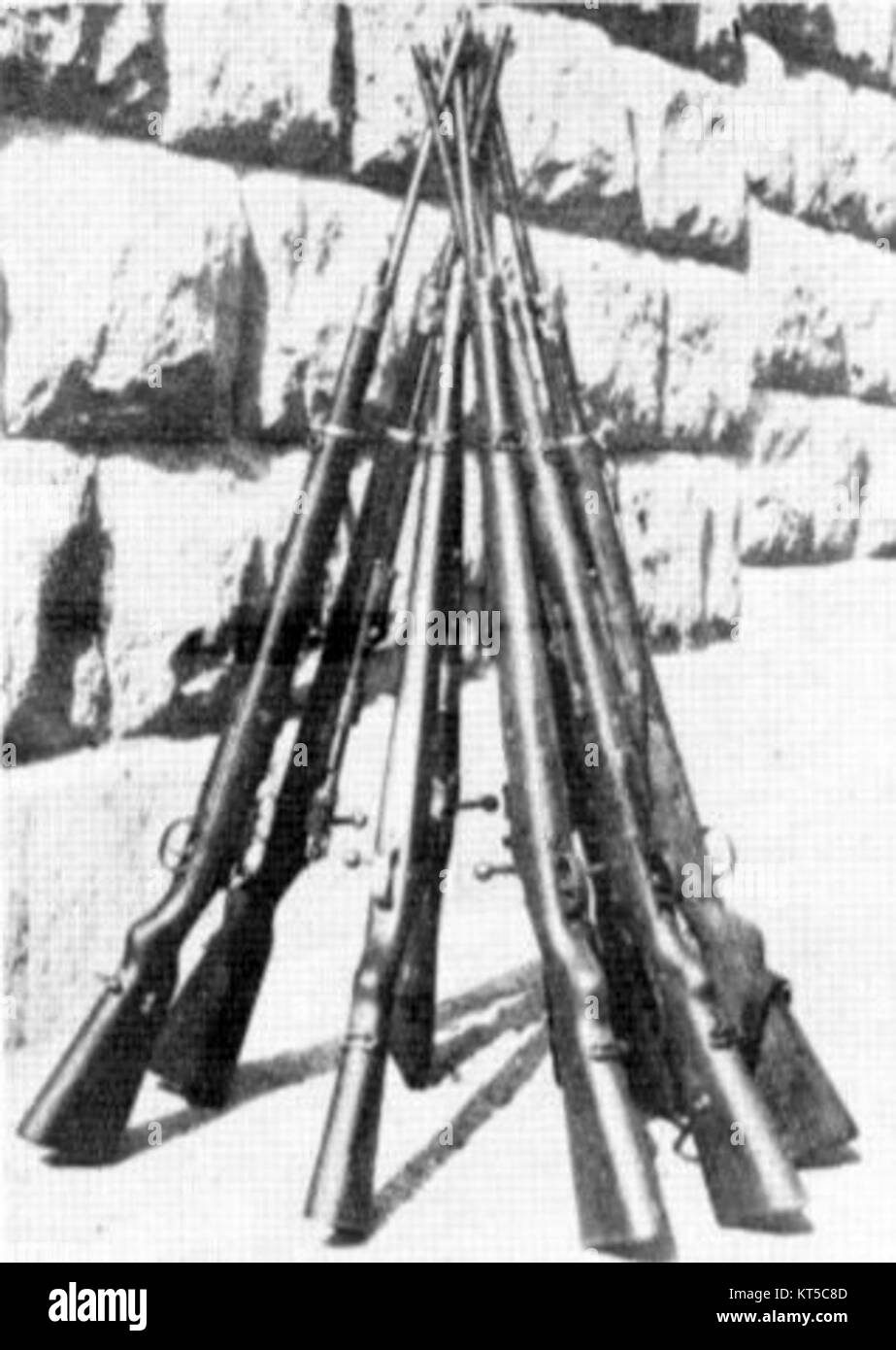 This refers to the partisan rifles used during the resistance movements ...