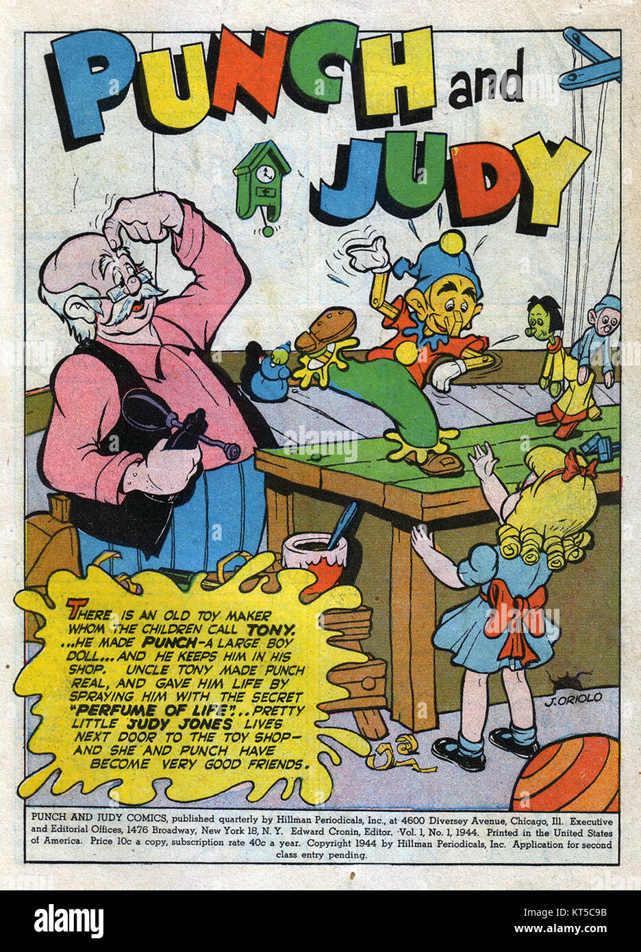 Punch and Judy Comics V01-0103 refers to the first volume in a series ...