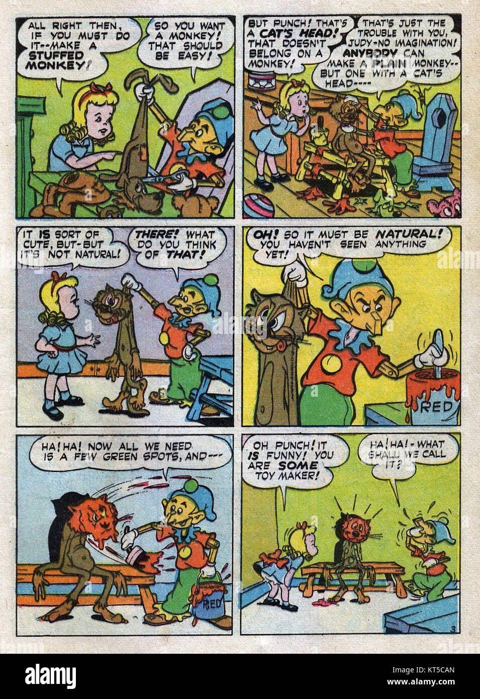 'Punch and Judy Comics' is a vintage comic book series featuring ...