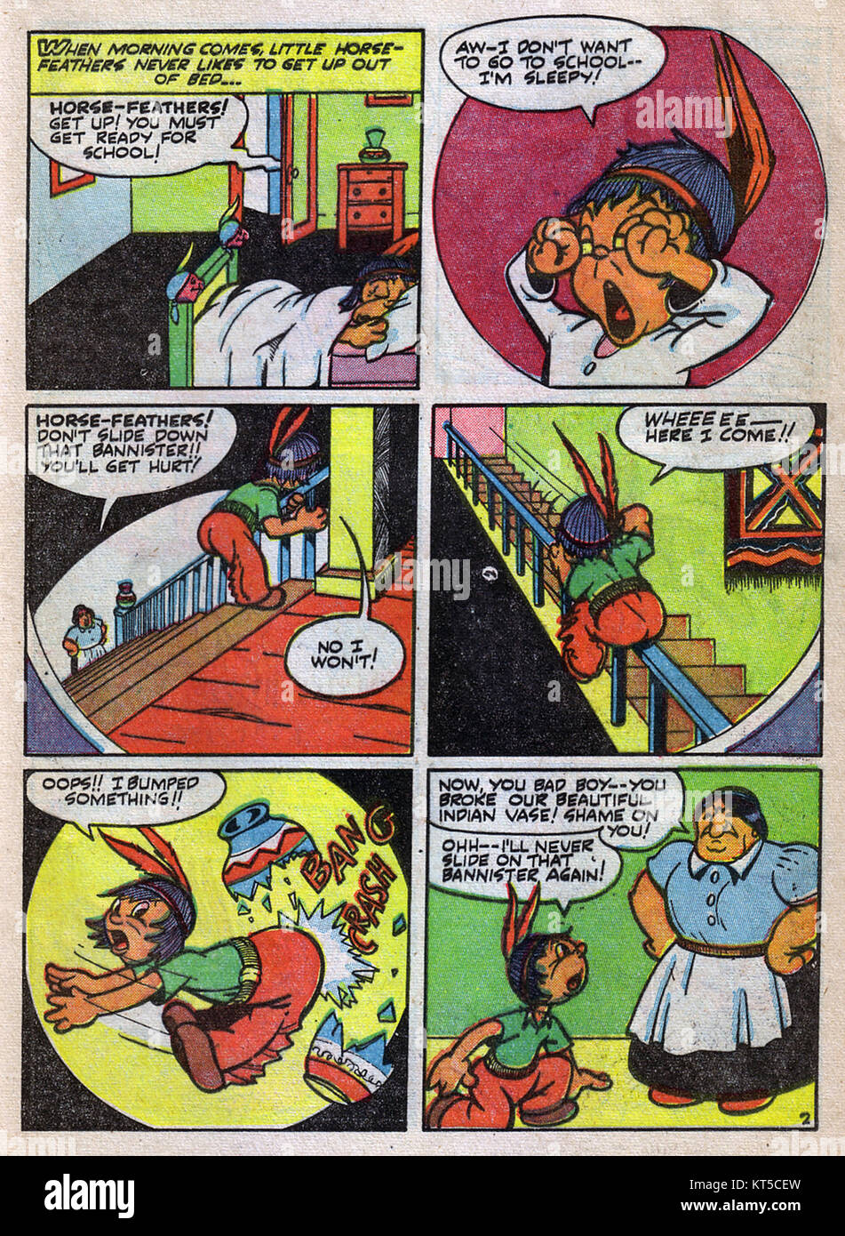 The image shows a scene from a Punch and Judy puppet show, a ...