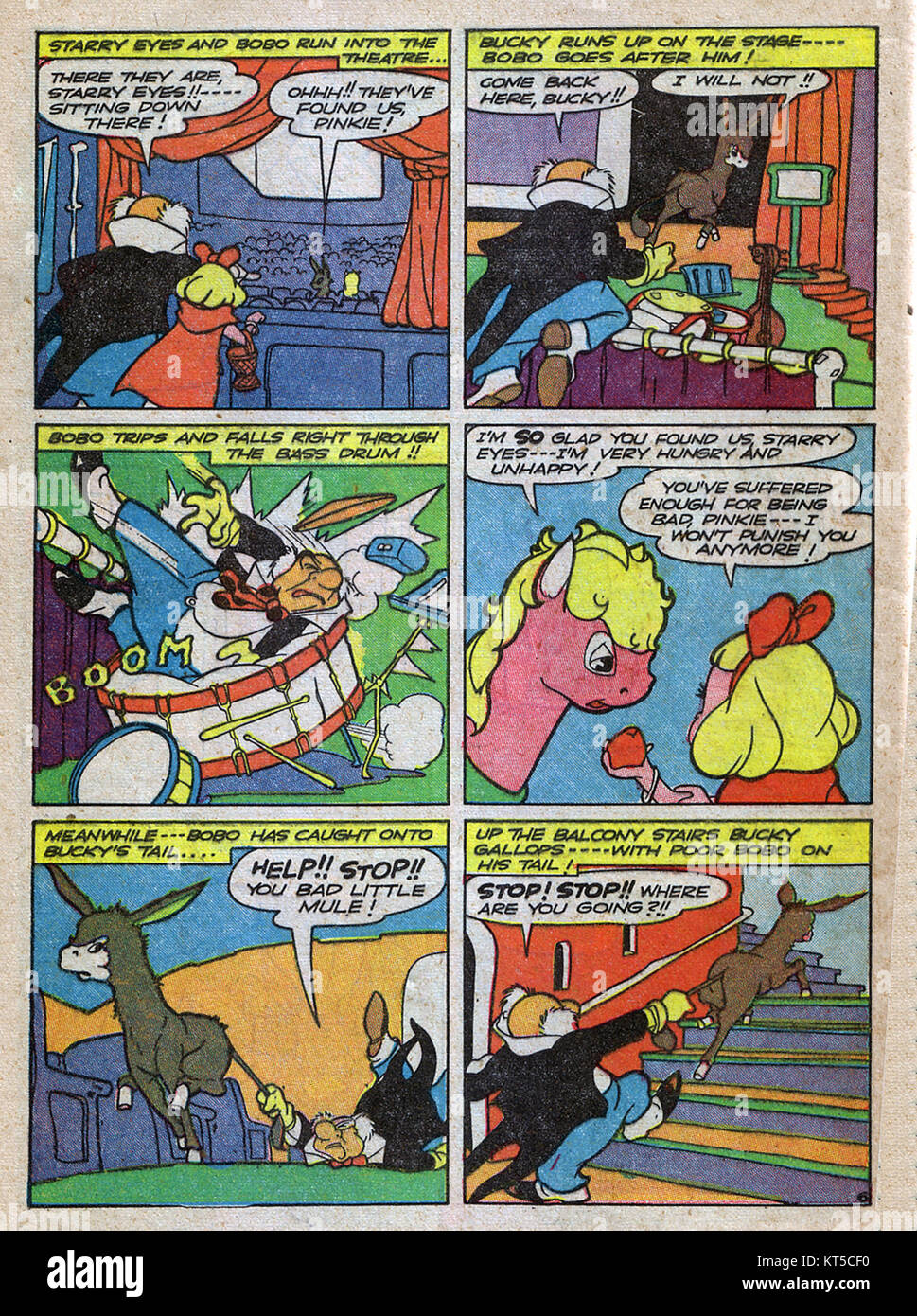 An image from a Punch and Judy puppet show, a traditional English ...