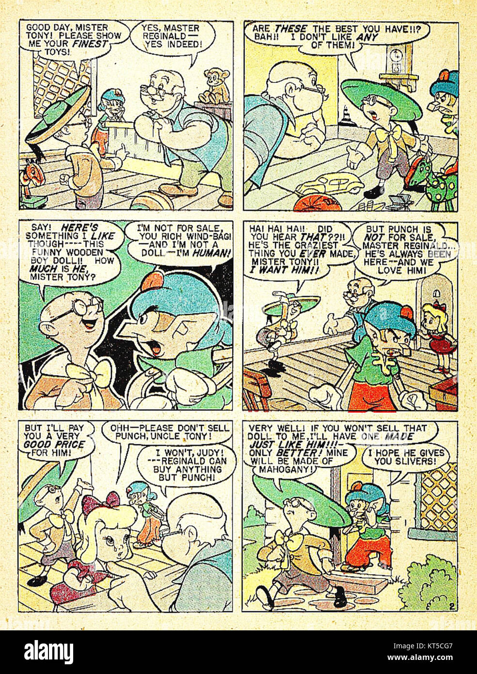 This image likely captures a scene from a Punch and Judy performance, a ...