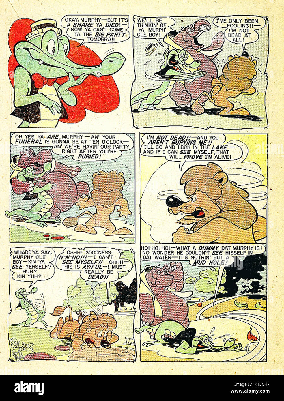 The image depicts a scene from the classic Punch and Judy puppet show ...