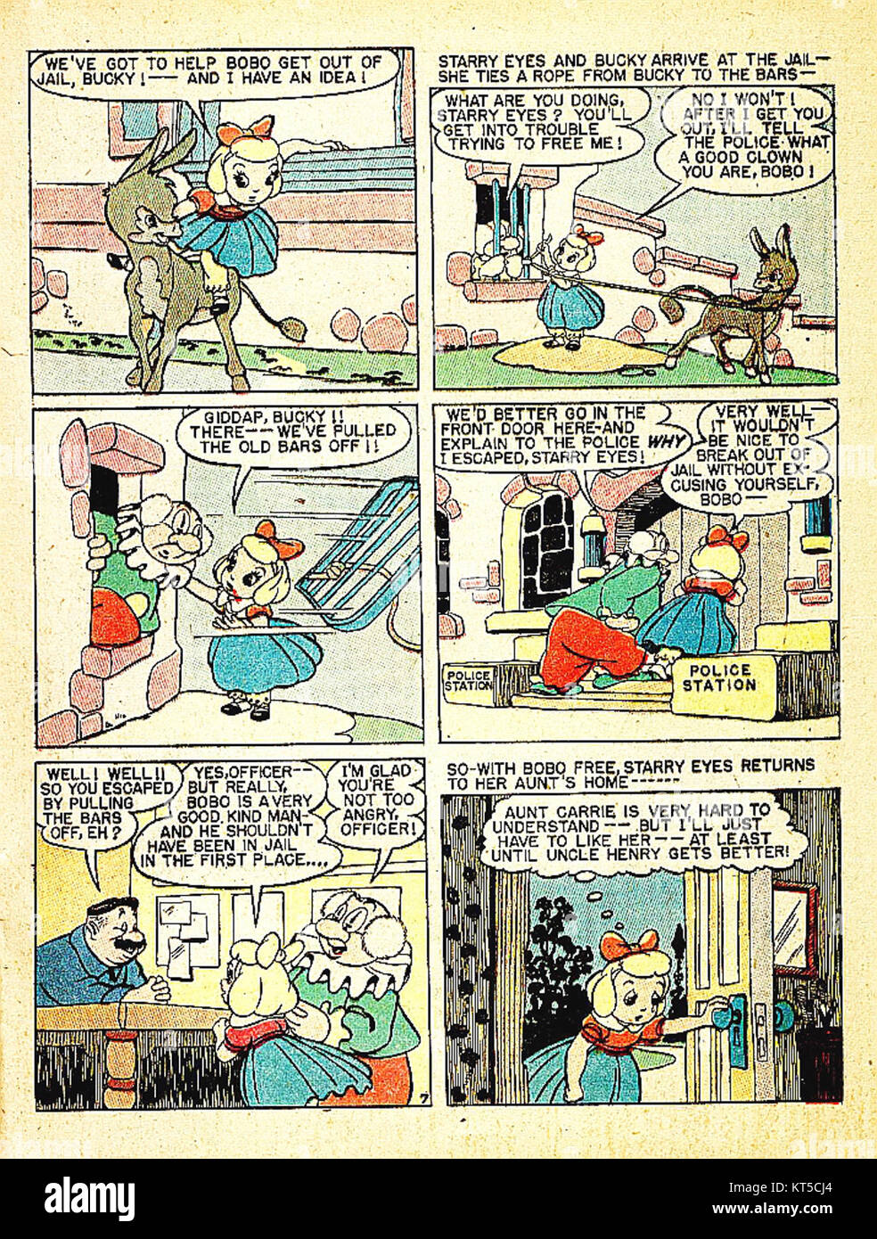 The image depicts a scene from the traditional Punch and Judy puppet ...