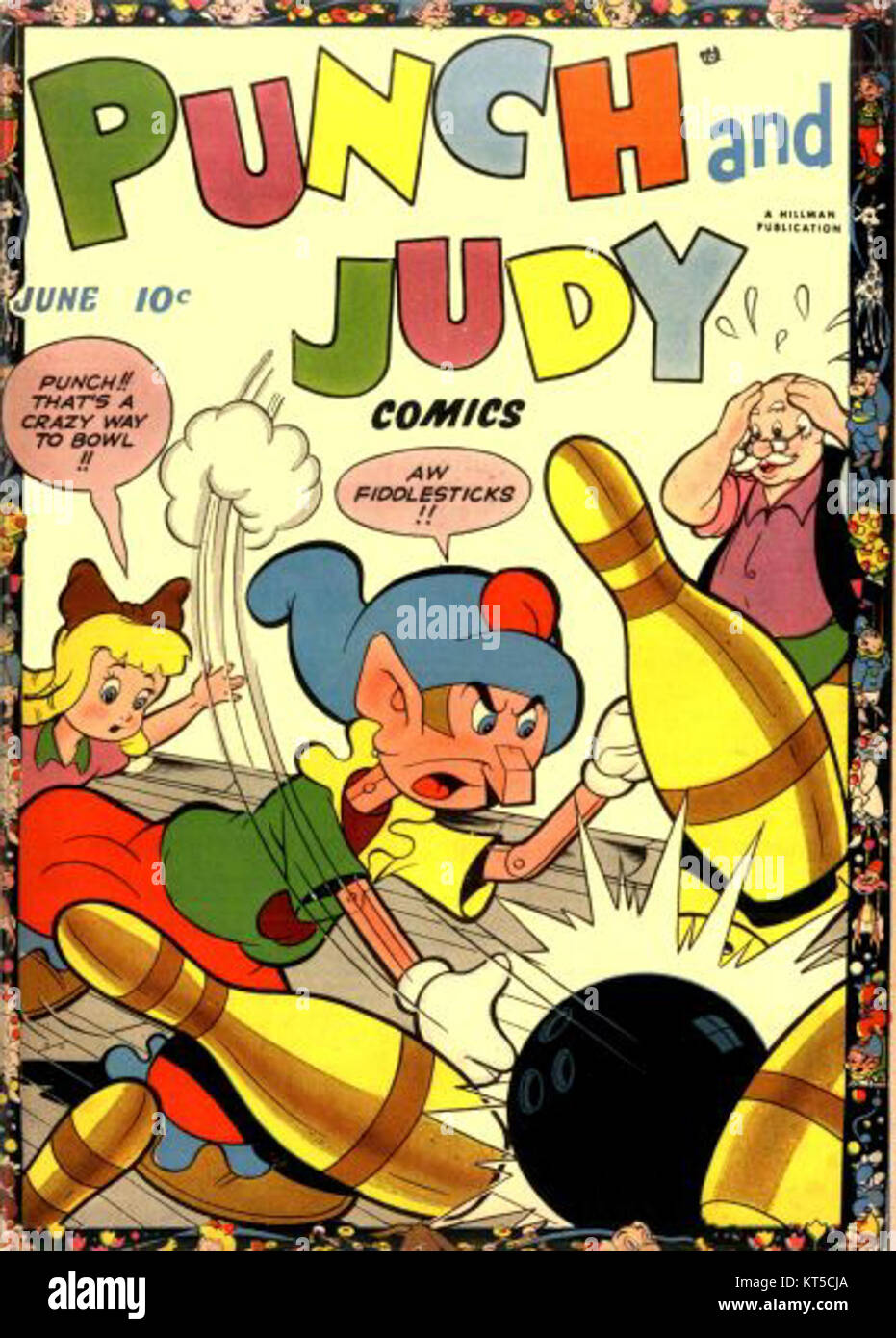 A scene from the Punch and Judy puppet show, a traditional English ...