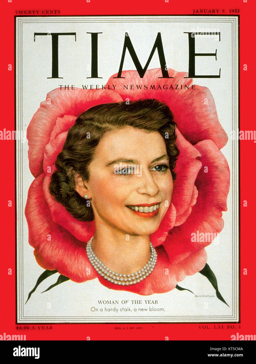 Queen Elizabeth II-TIME-1953 Stock Photo - Alamy