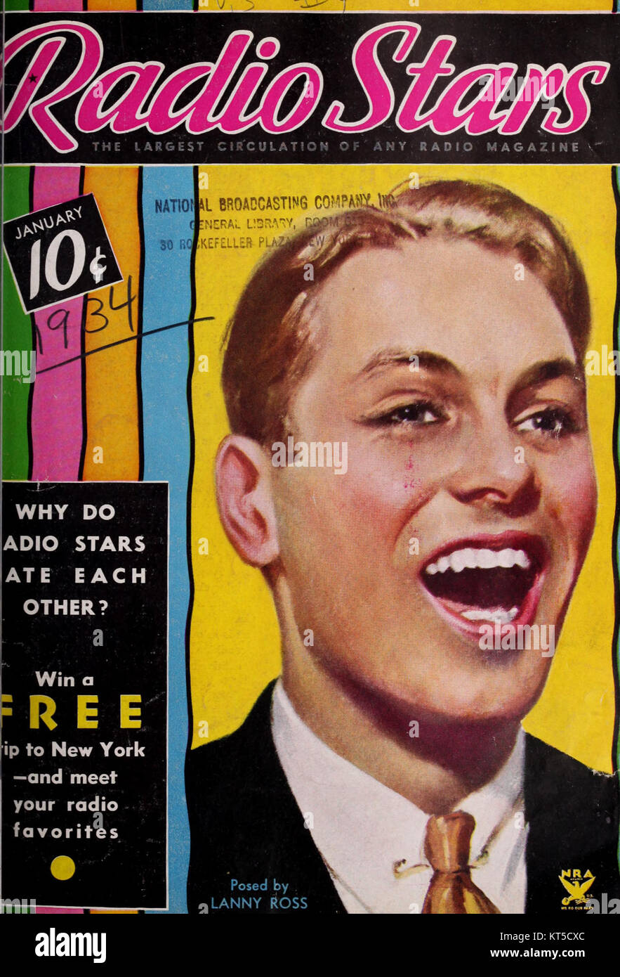This January 1934 issue of 'Radio Stars' magazine highlights popular ...