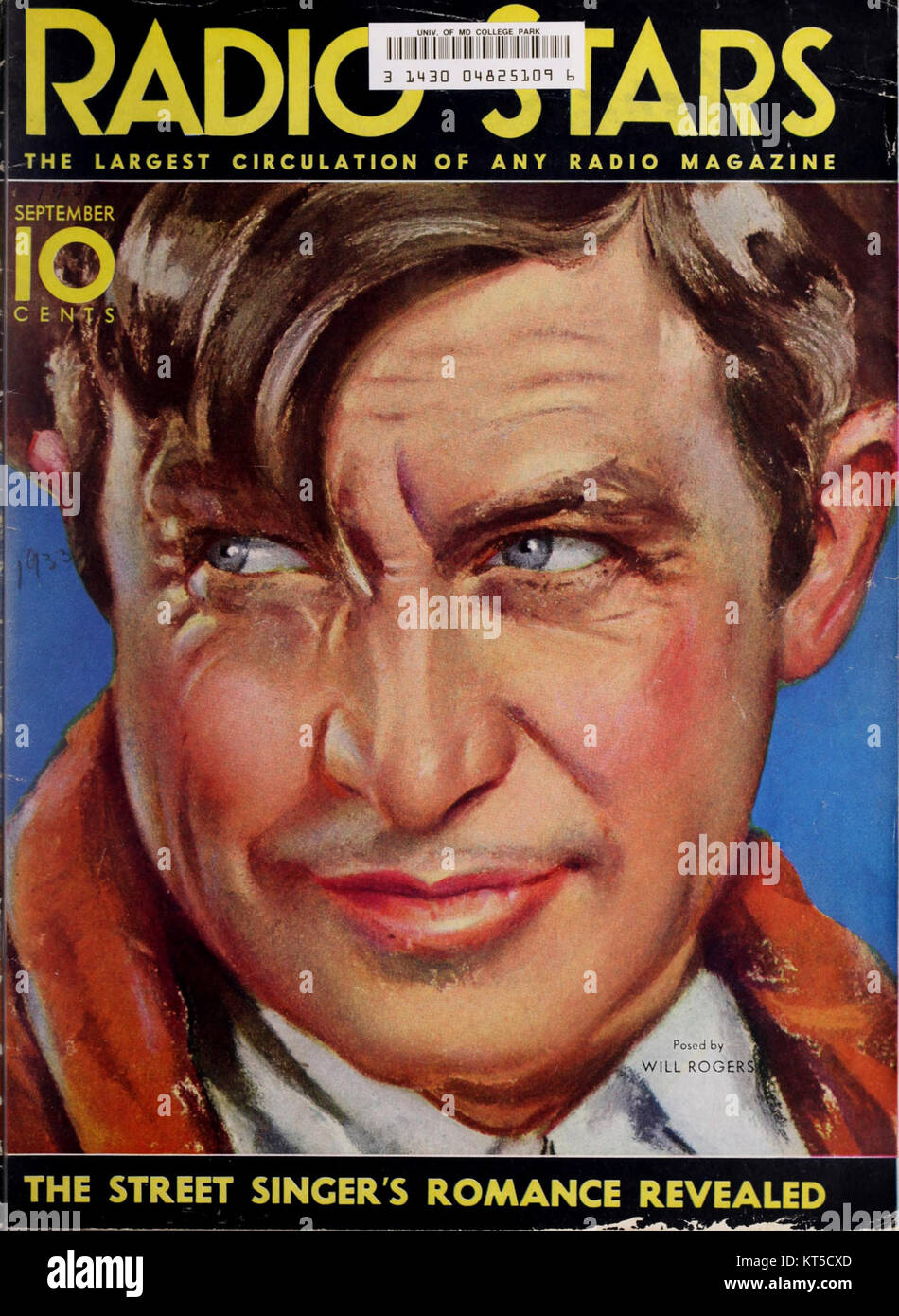 The 'Radio Stars' feature from September 1933 showcases the rising ...