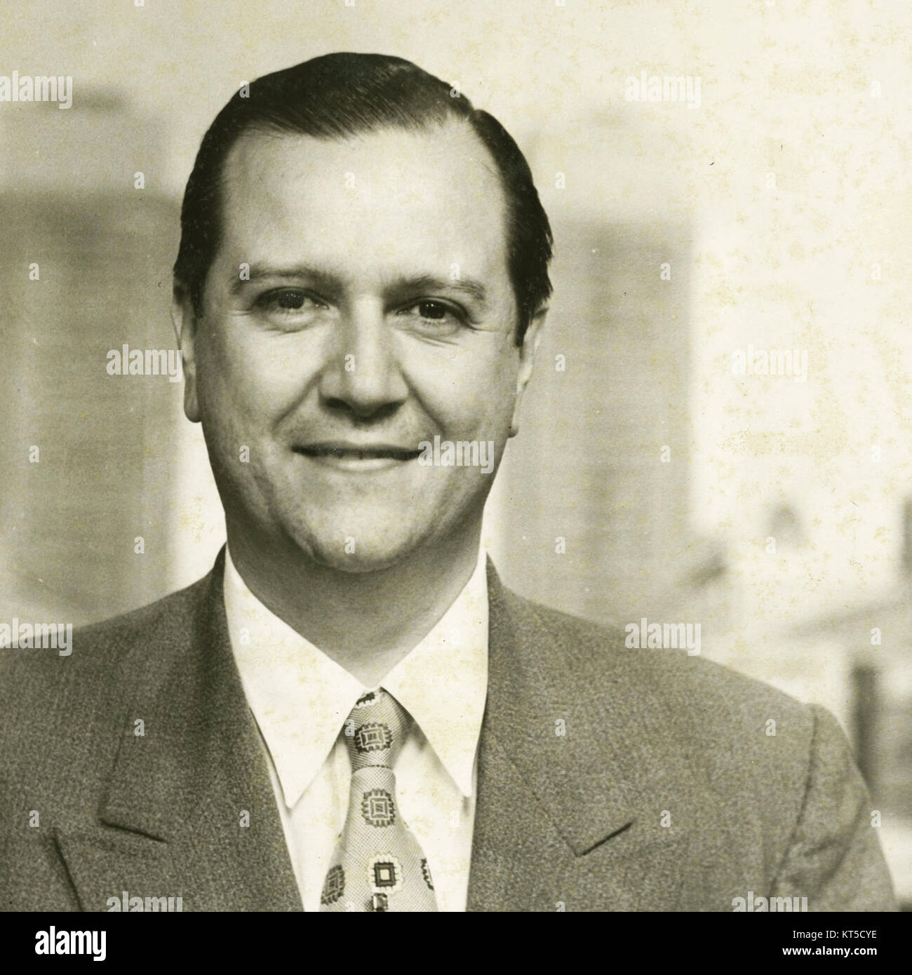 Rafael Caldera, a Venezuelan politician and statesman, is photographed ...