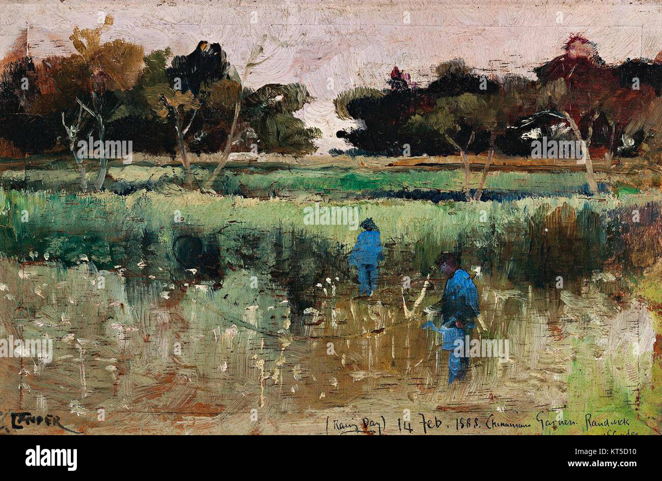 'Rainy Day' by Charles Conder is an 1888 painting that captures the ...