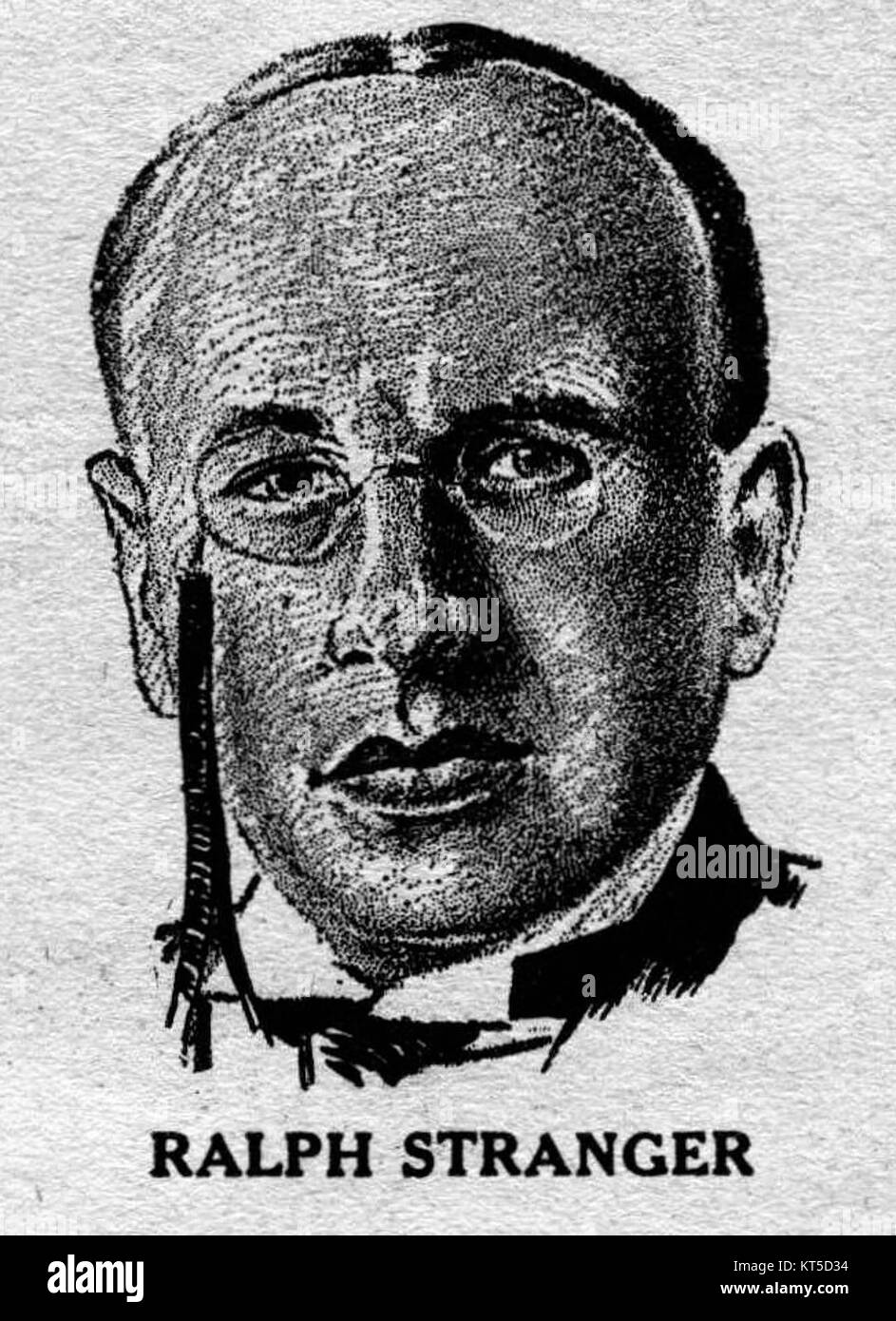 A photograph featuring Ralph Stranger alongside the aircraft bearing ...