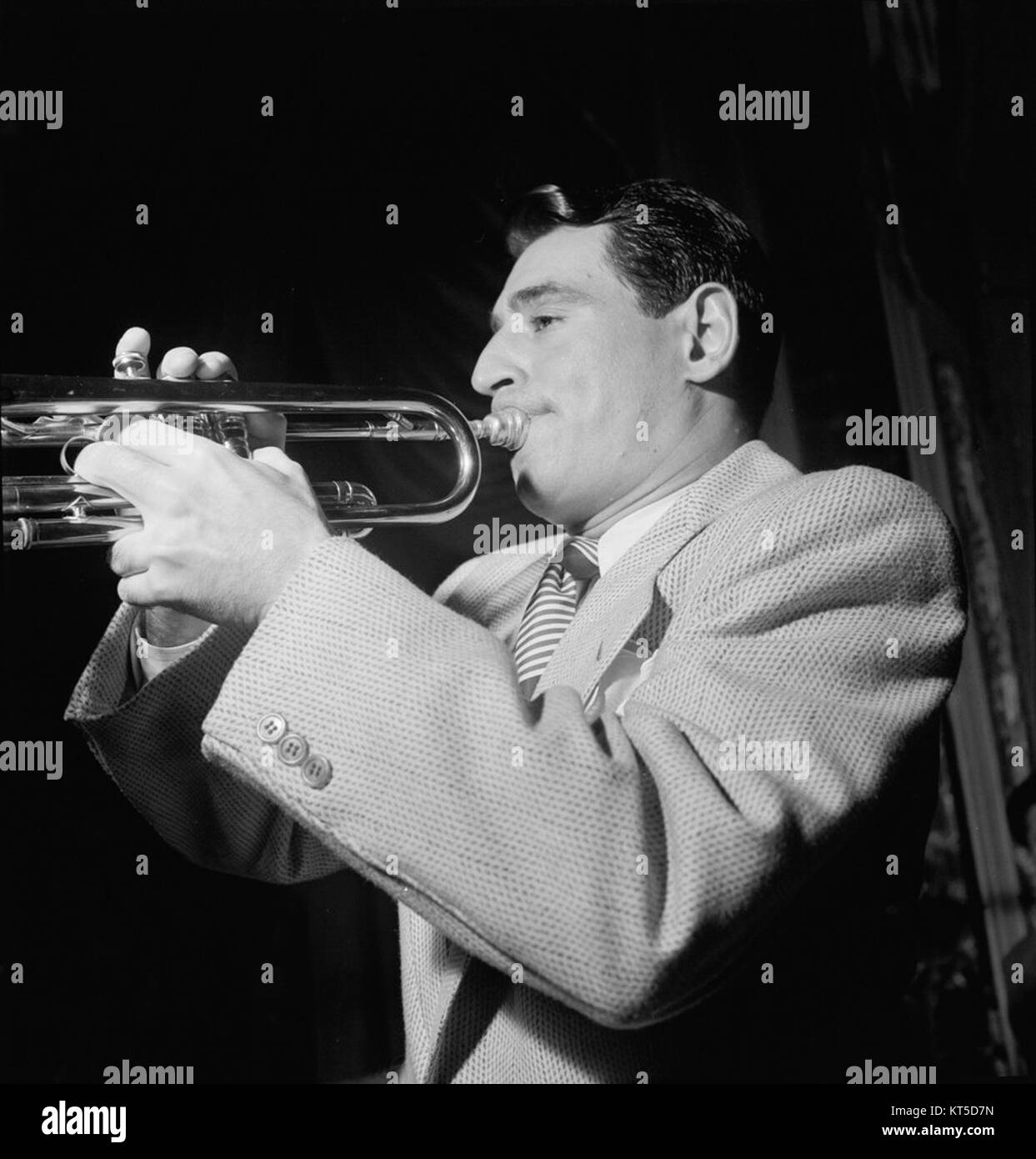 Ray Anthony, a famous American bandleader and musician, is captured in ...